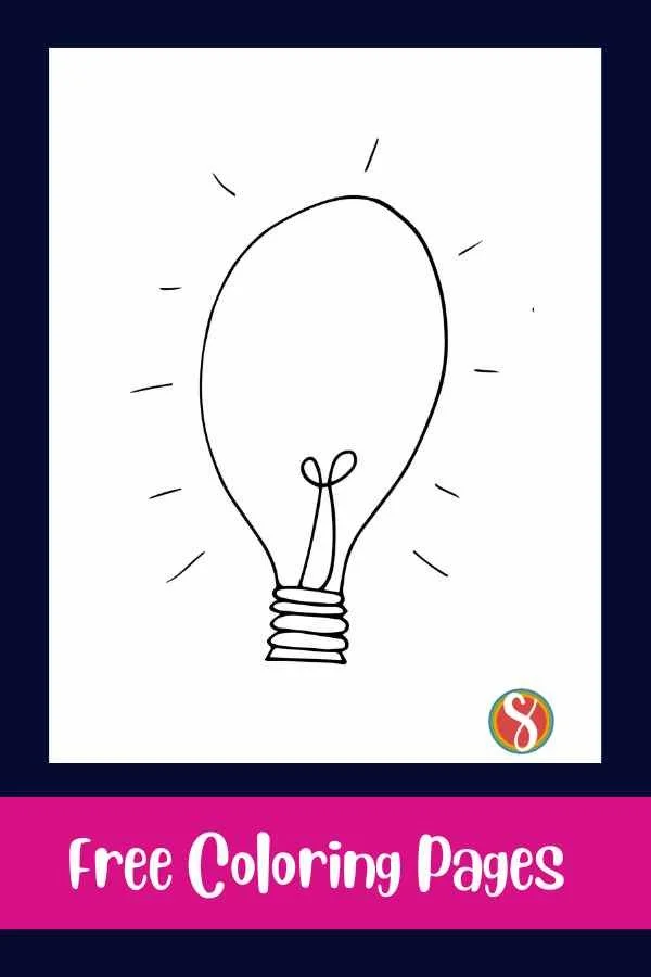 Free Lightbulb Coloring Pages — Stevie Doodles