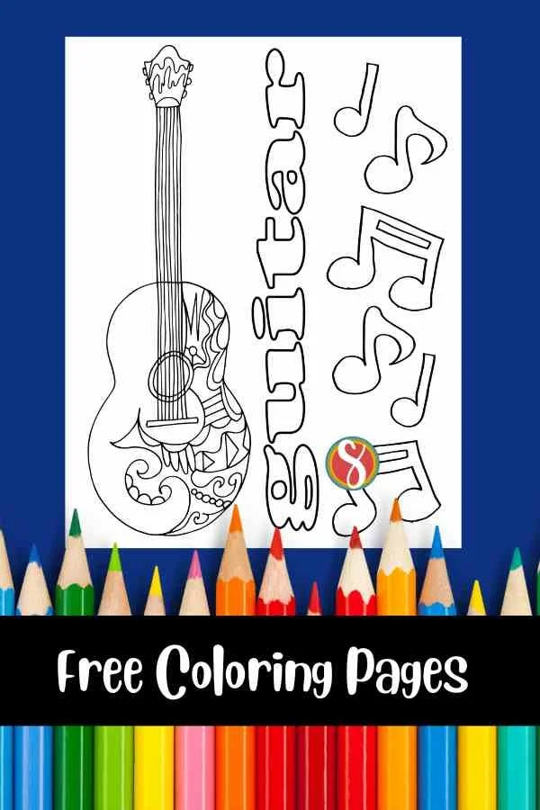 Free Music Coloring Pages — Stevie Doodles