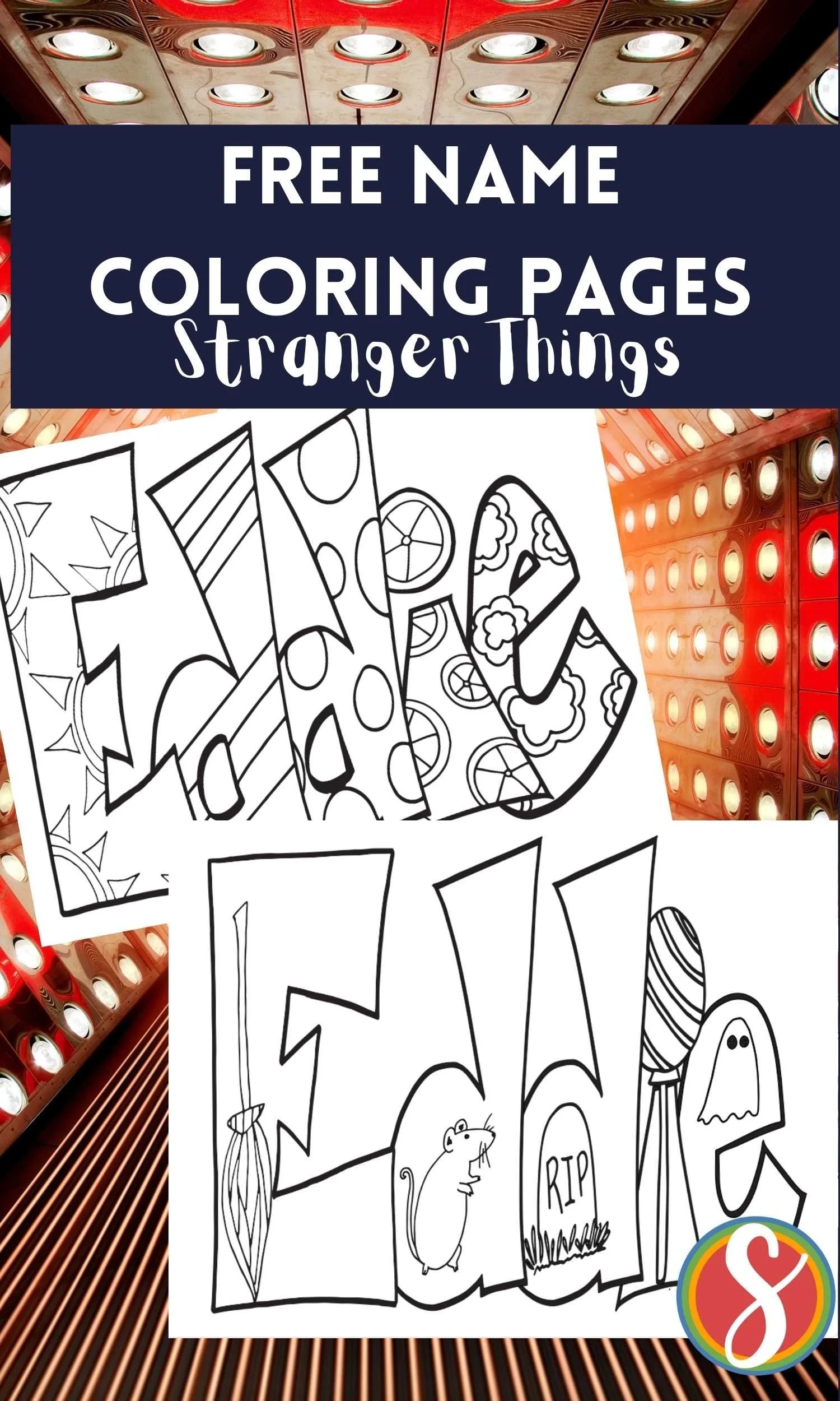 Stranger Things Coloring Pages Names — Stevie Doodles