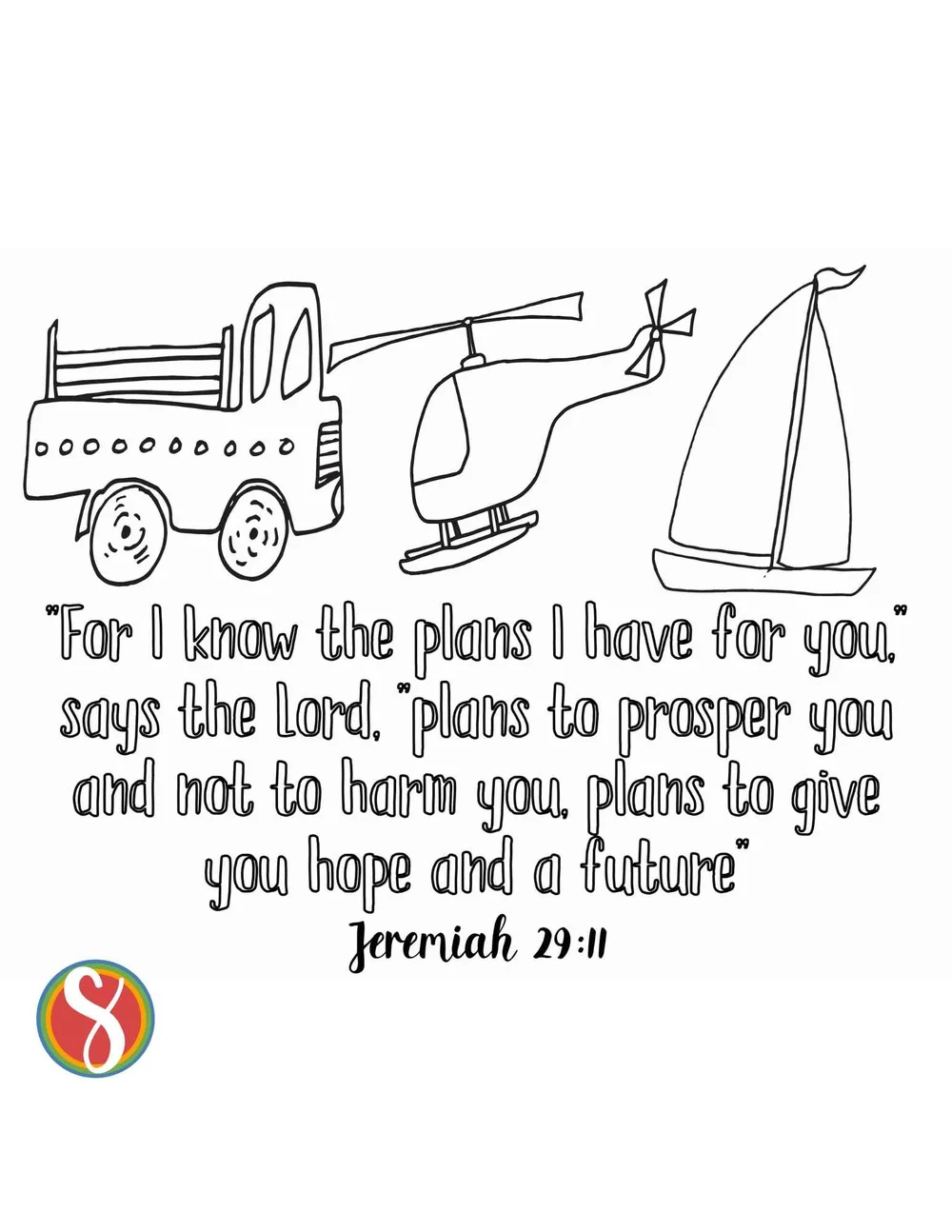 Free Jeremiah Verses Coloring Pages — Stevie Doodles