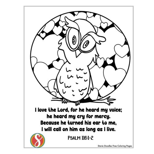 Psalms 111 - 120 - Free Coloring — Stevie Doodles
