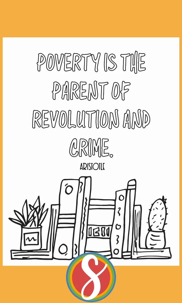 Poverty Quote Coloring Pages — Stevie Doodles