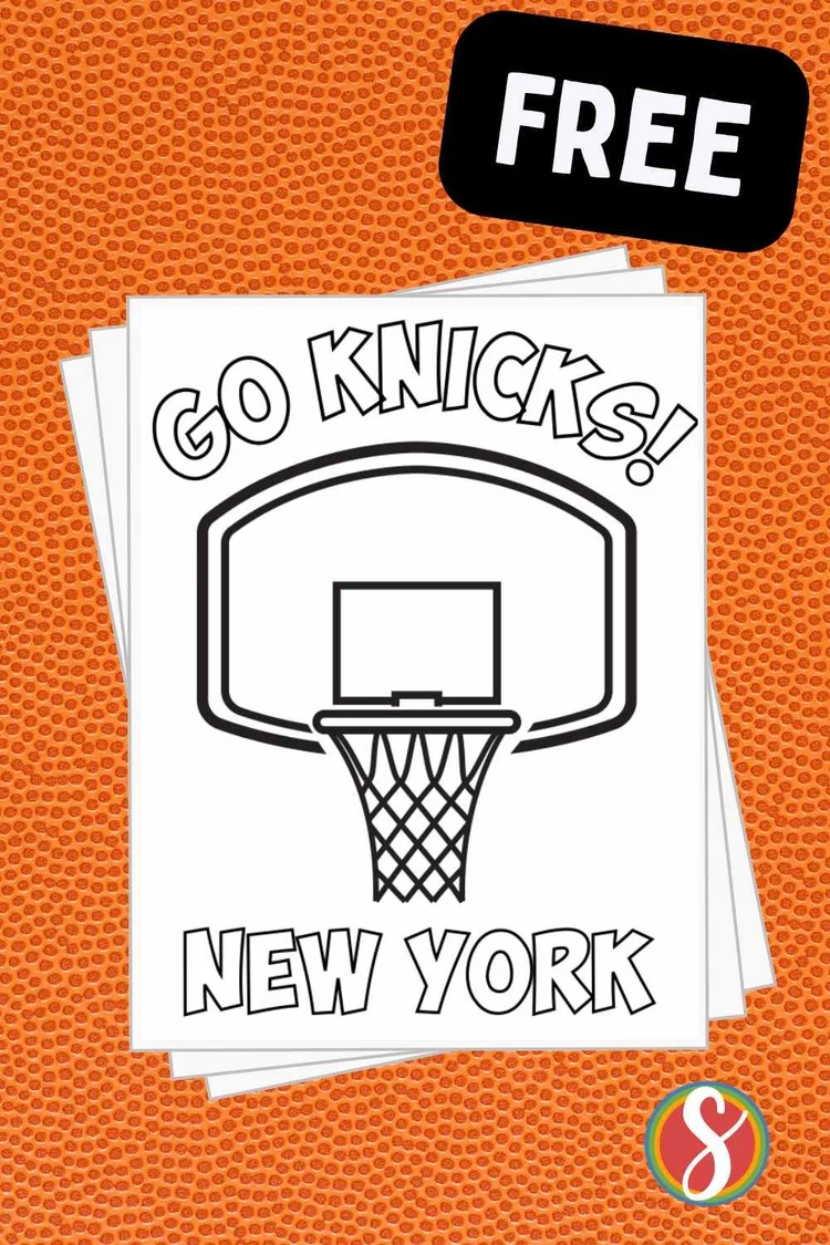 Free New York Knicks Coloring Pages — Stevie Doodles