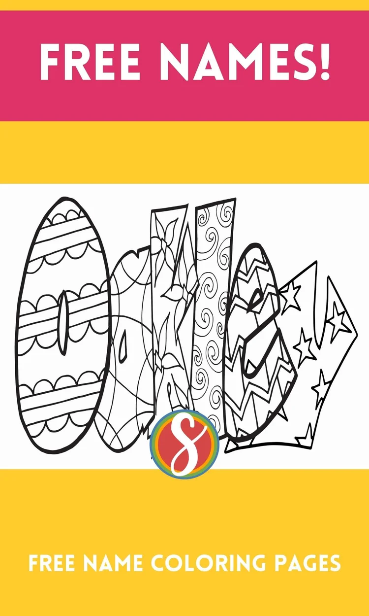 Free OAKLEY Name Coloring Page Printable — Stevie Doodles