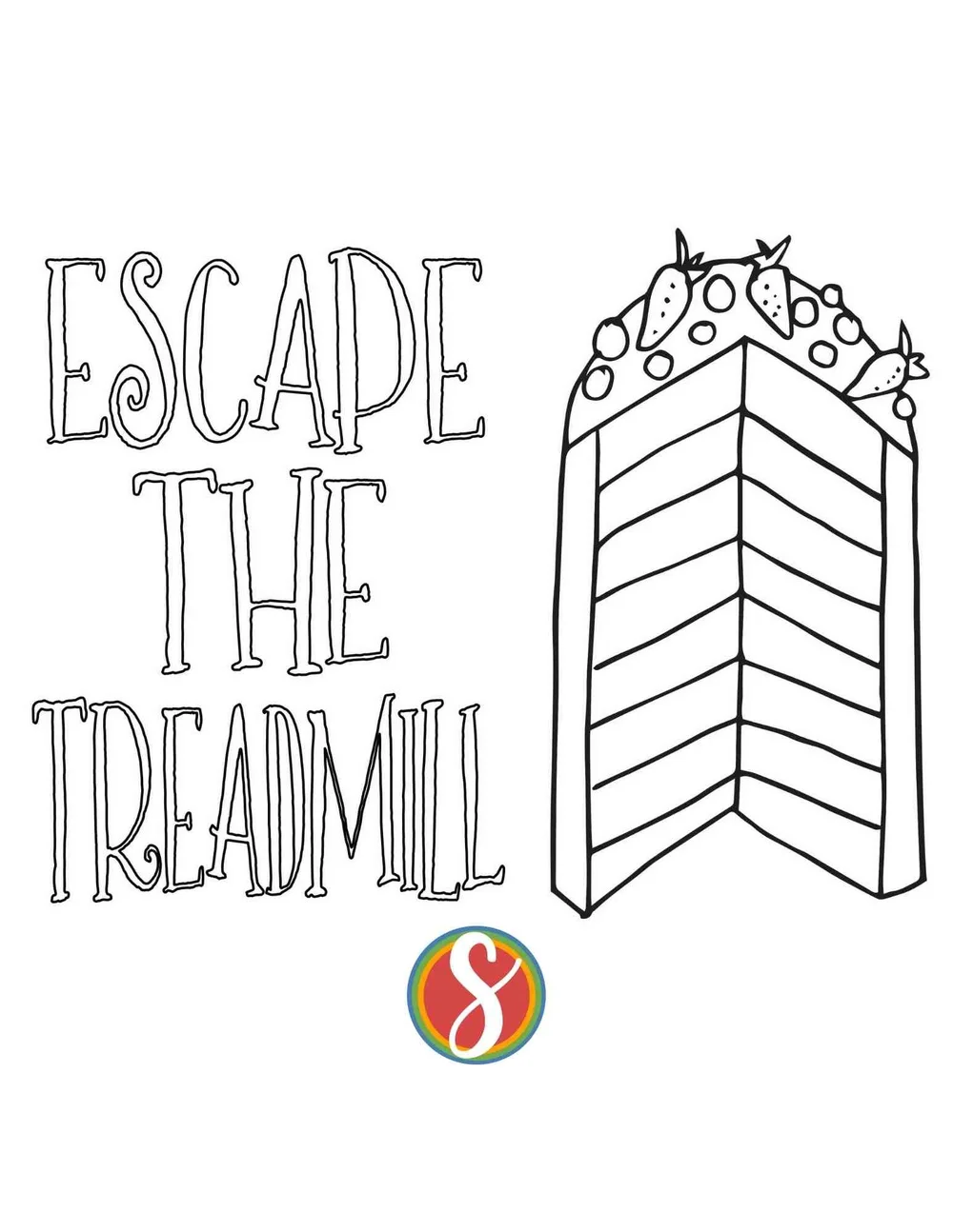 National Escape Day Coloring Pages — Stevie Doodles