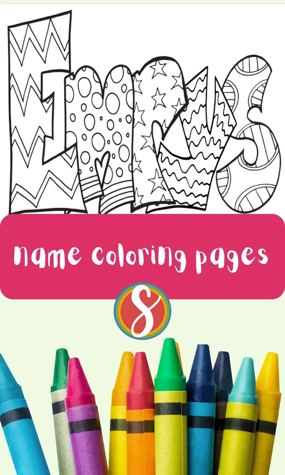 Free "Emrys" Coloring Pages — Stevie Doodles