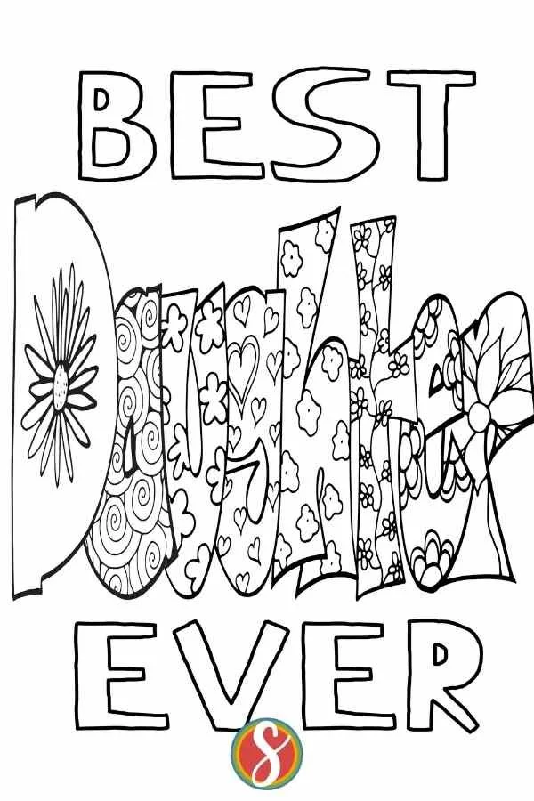 Free Daughters Coloring Pages — Stevie Doodles
