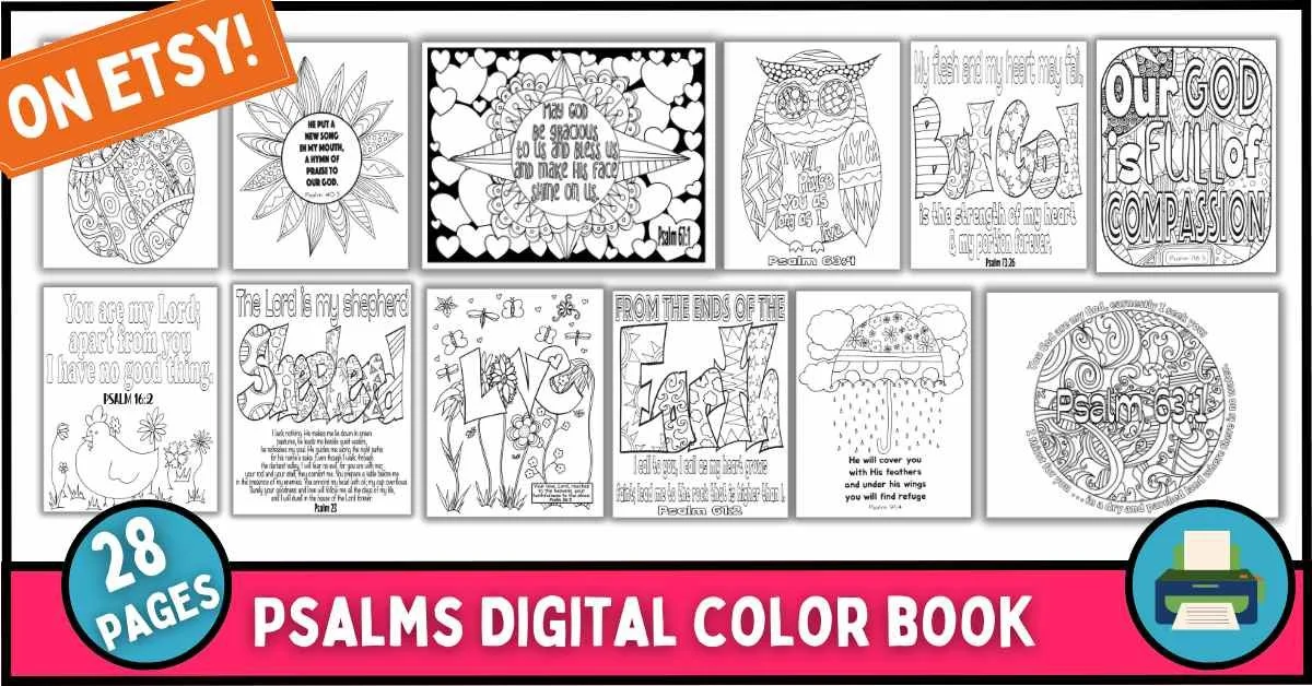 PSALMS 1 - 10 - Free Coloring — Stevie Doodles