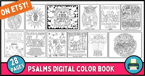PSALMS 1 - 10 - Free Coloring — Stevie Doodles