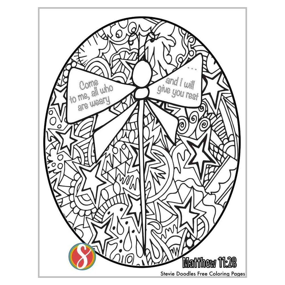 Free Matthew Scripture Coloring Pages — Stevie Doodles