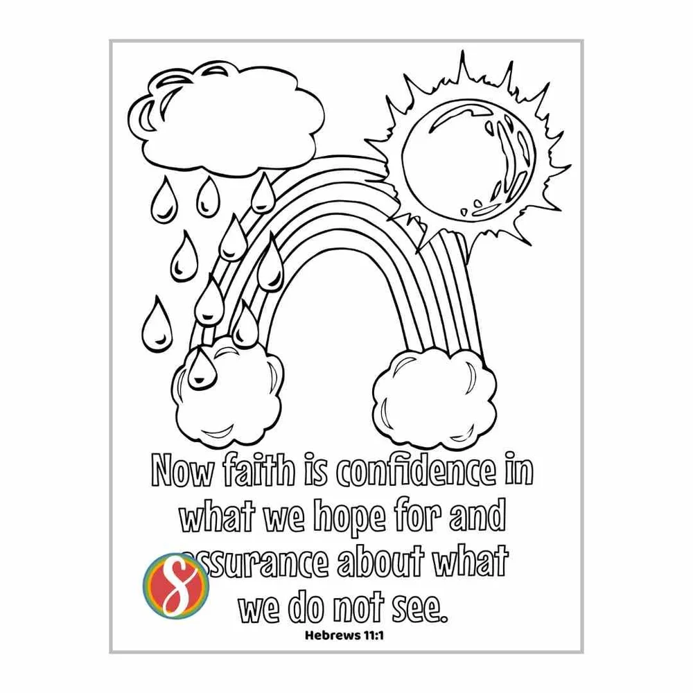 Free Faith Verses Coloring Pages — Stevie Doodles