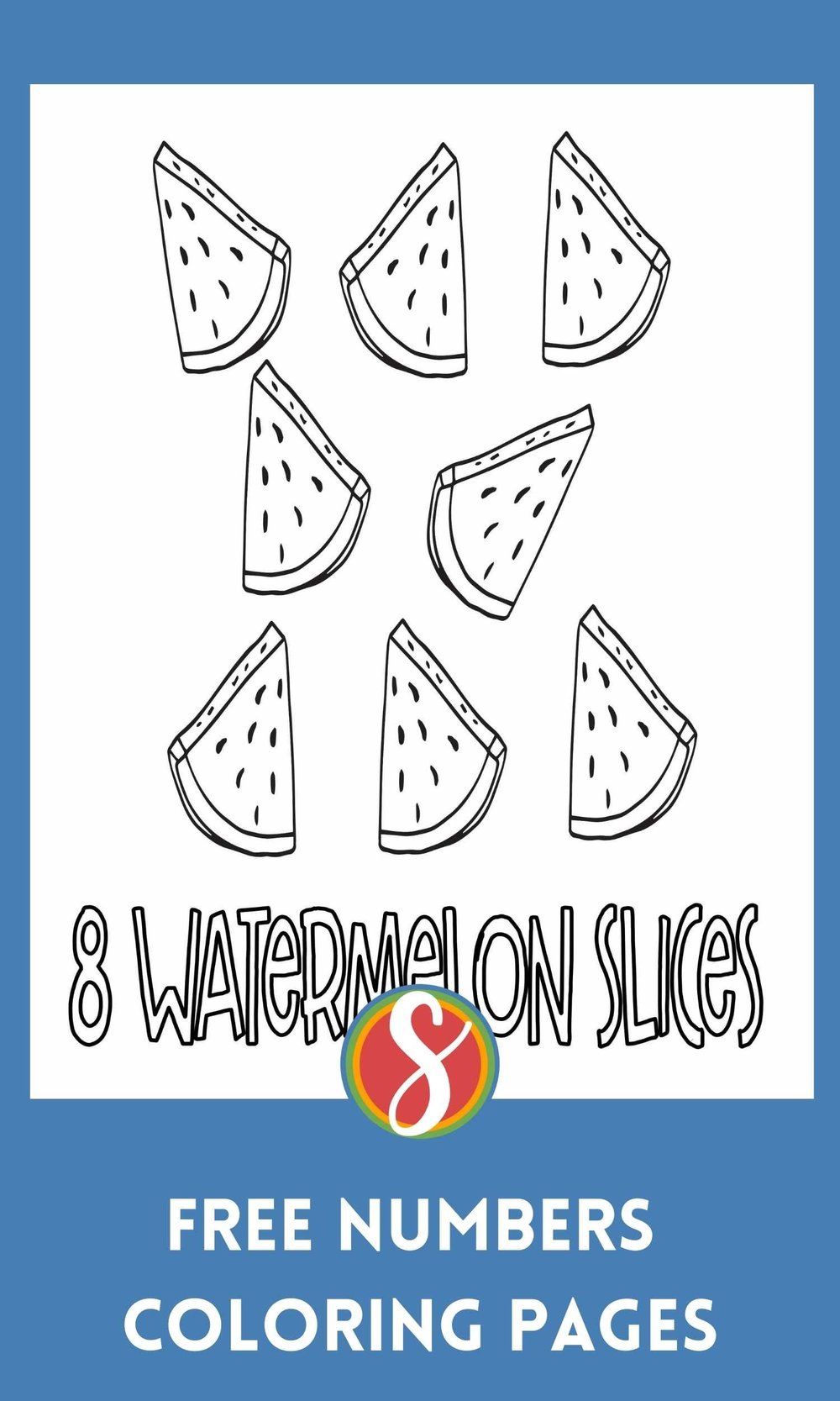 Free Numbers 1-10 Coloring Pages Fruit — Stevie Doodles