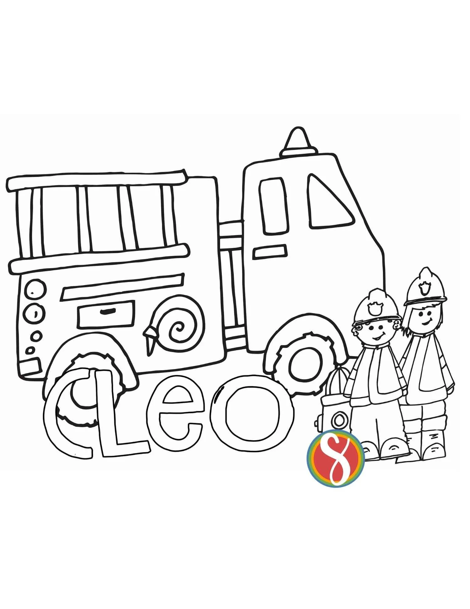Free CLEO Name Coloring Page Printable — Stevie Doodles