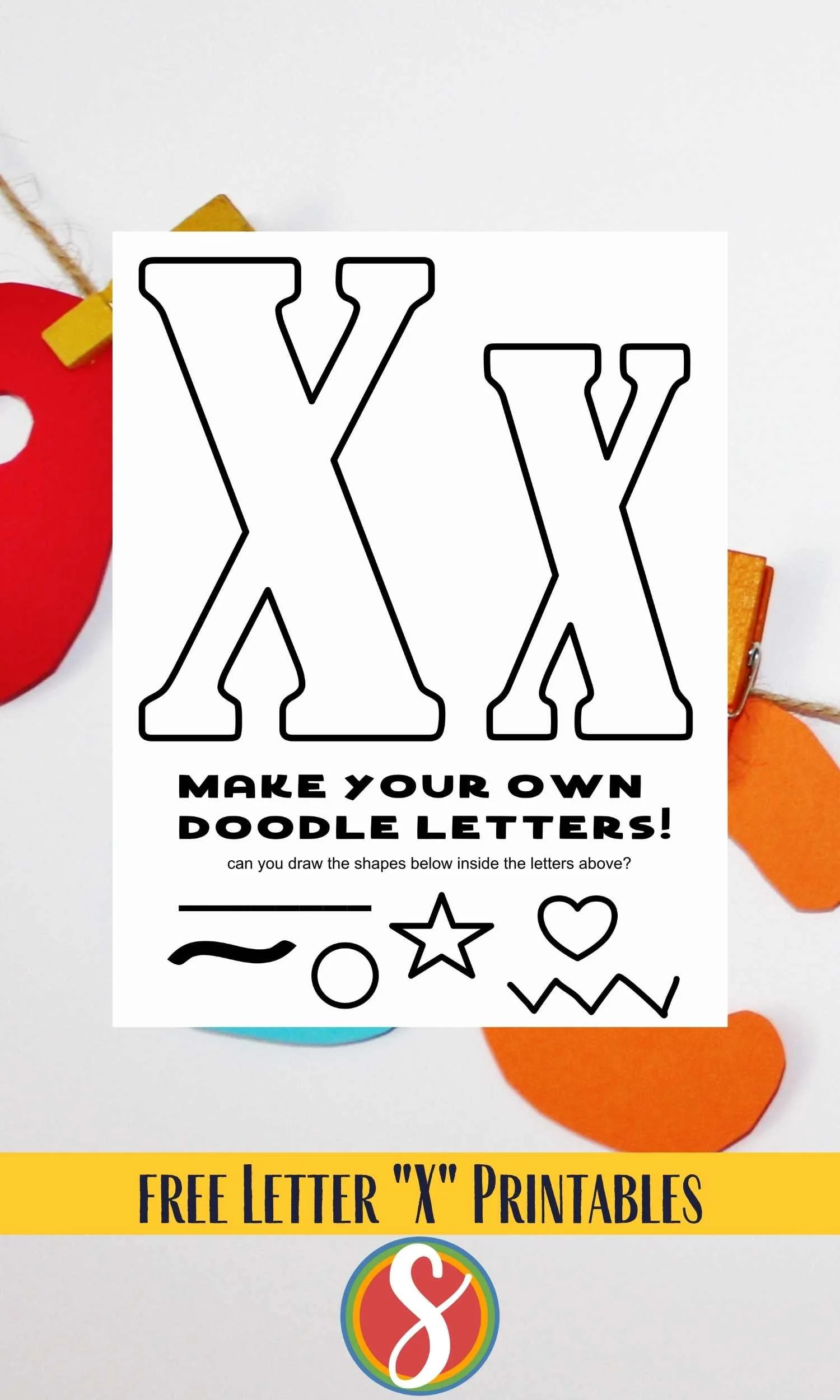 10 Free Letter X Coloring Pages — Stevie Doodles