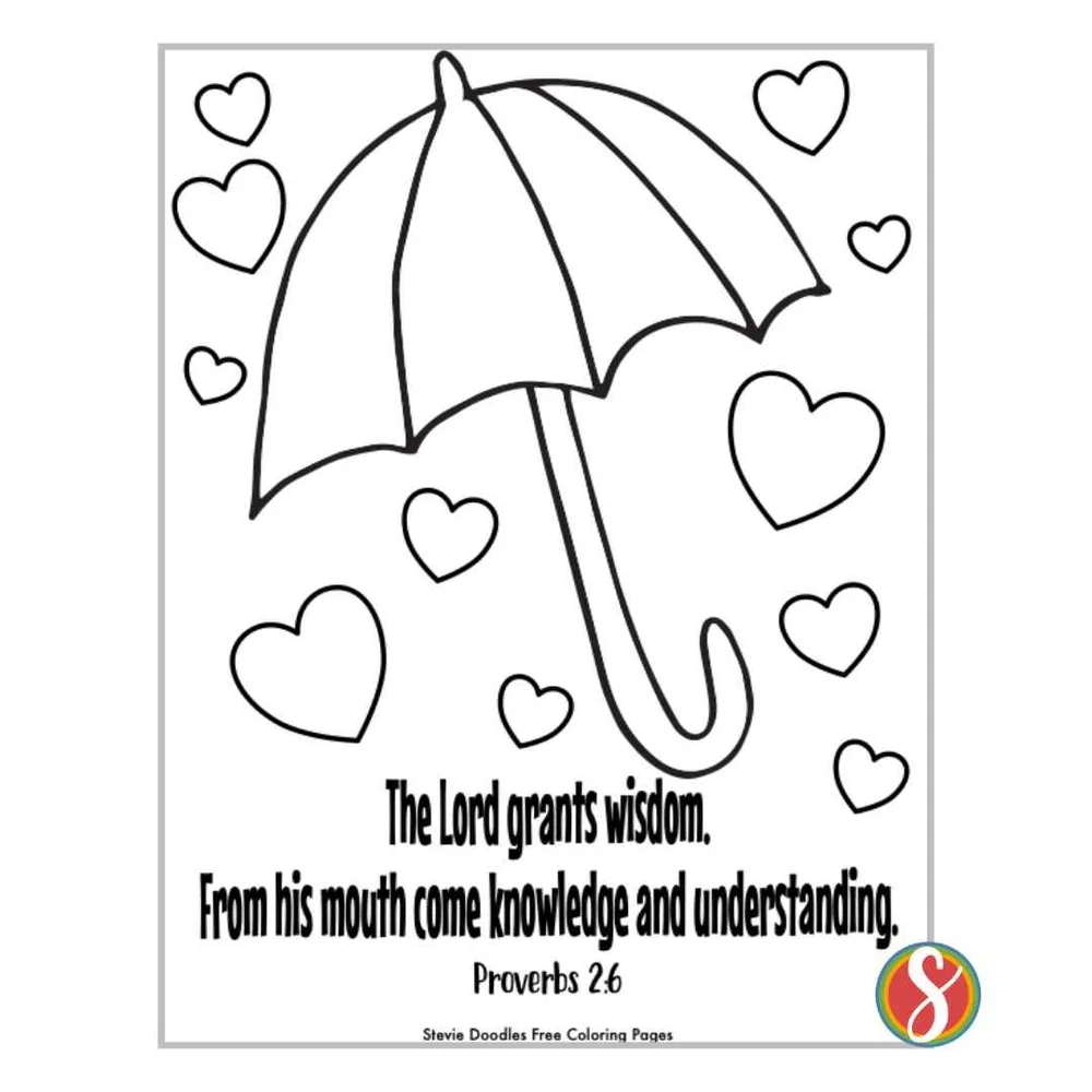 Free Proverbs Coloring Pages — Stevie Doodles