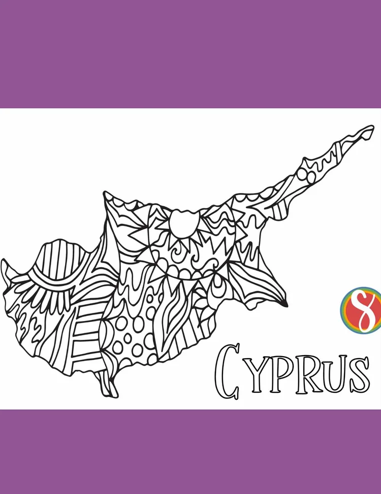 Free Cyprus Coloring Pages — Stevie Doodles