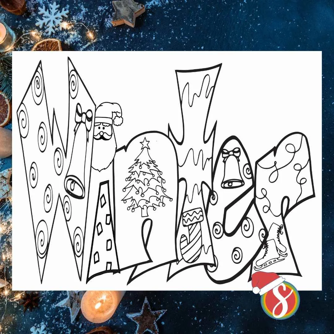 WINTER - A Free Coloring Page — Stevie Doodles