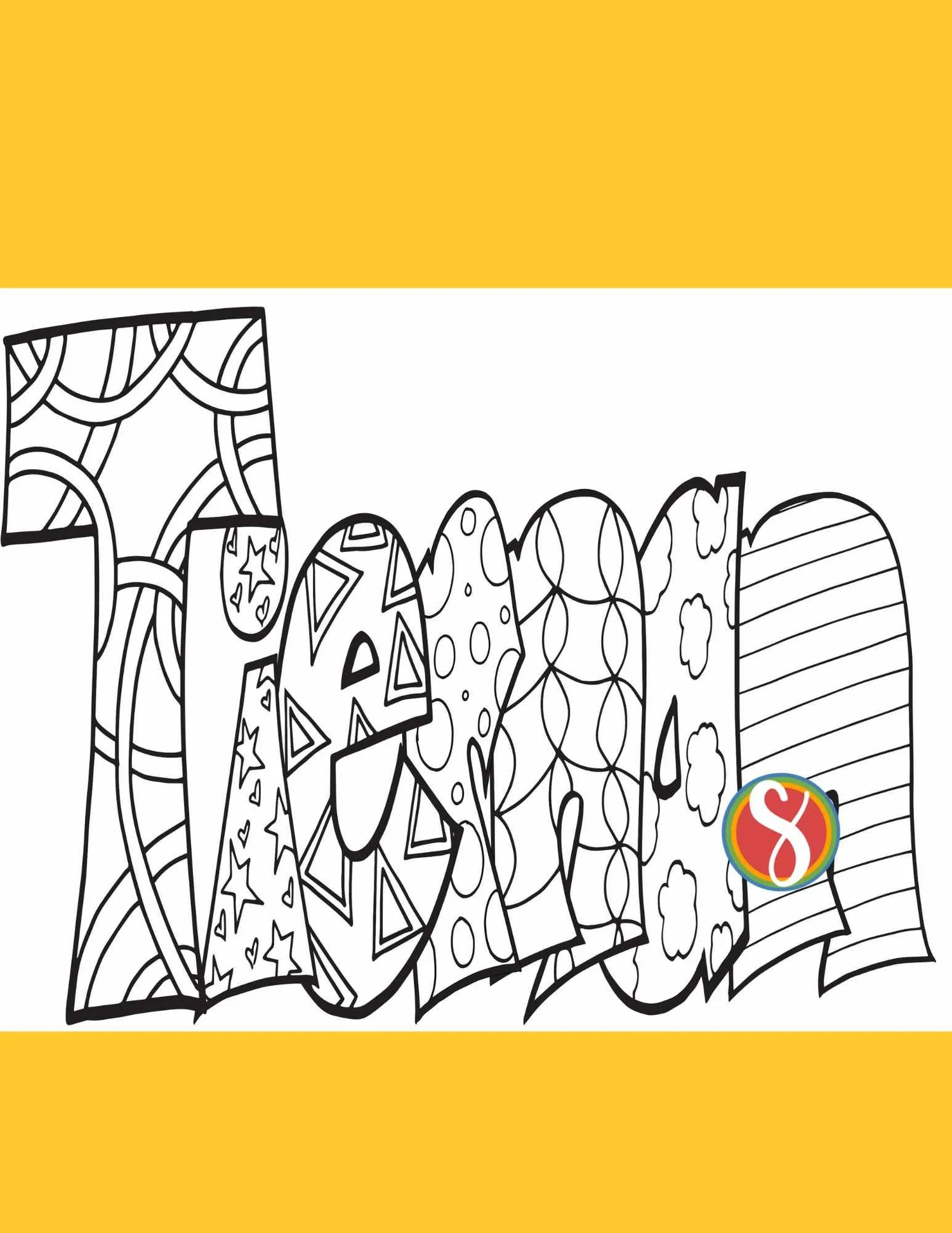 Free TIERNAN Name Coloring Pages — Stevie Doodles