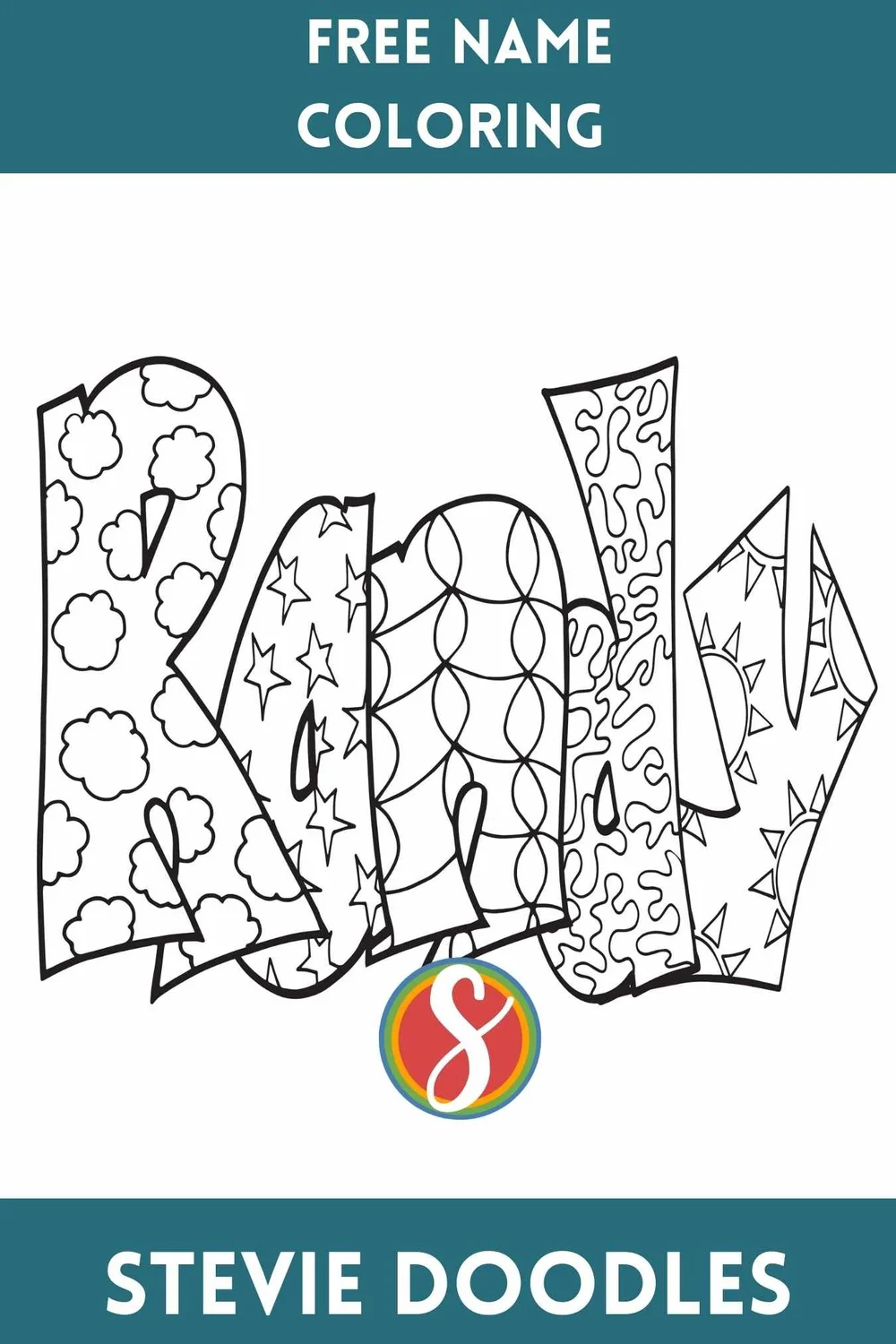 Free RANDY Coloring Page — Stevie Doodles