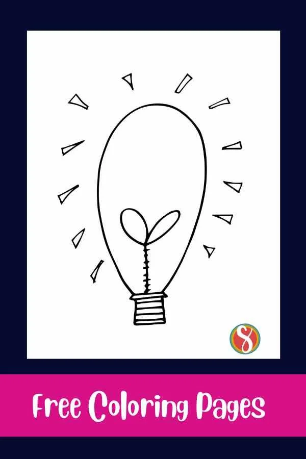 Free Lightbulb Coloring Pages — Stevie Doodles