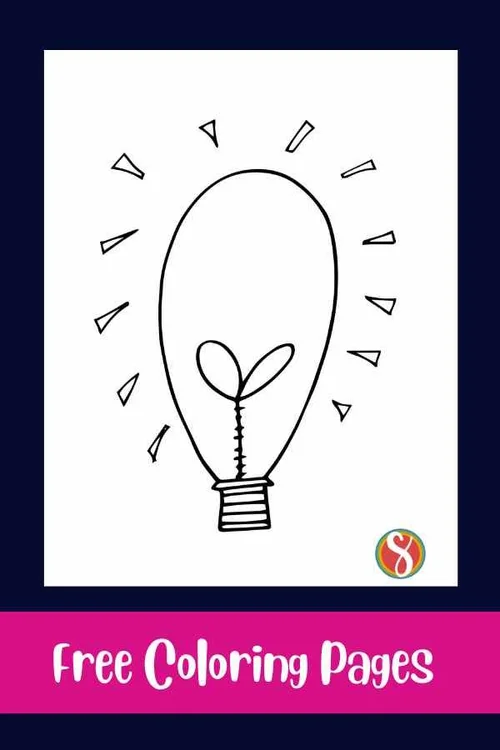 Free Lightbulb Coloring Pages — Stevie Doodles