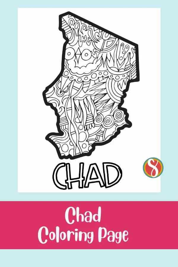 Free Country of Chad Coloring Page — Stevie Doodles