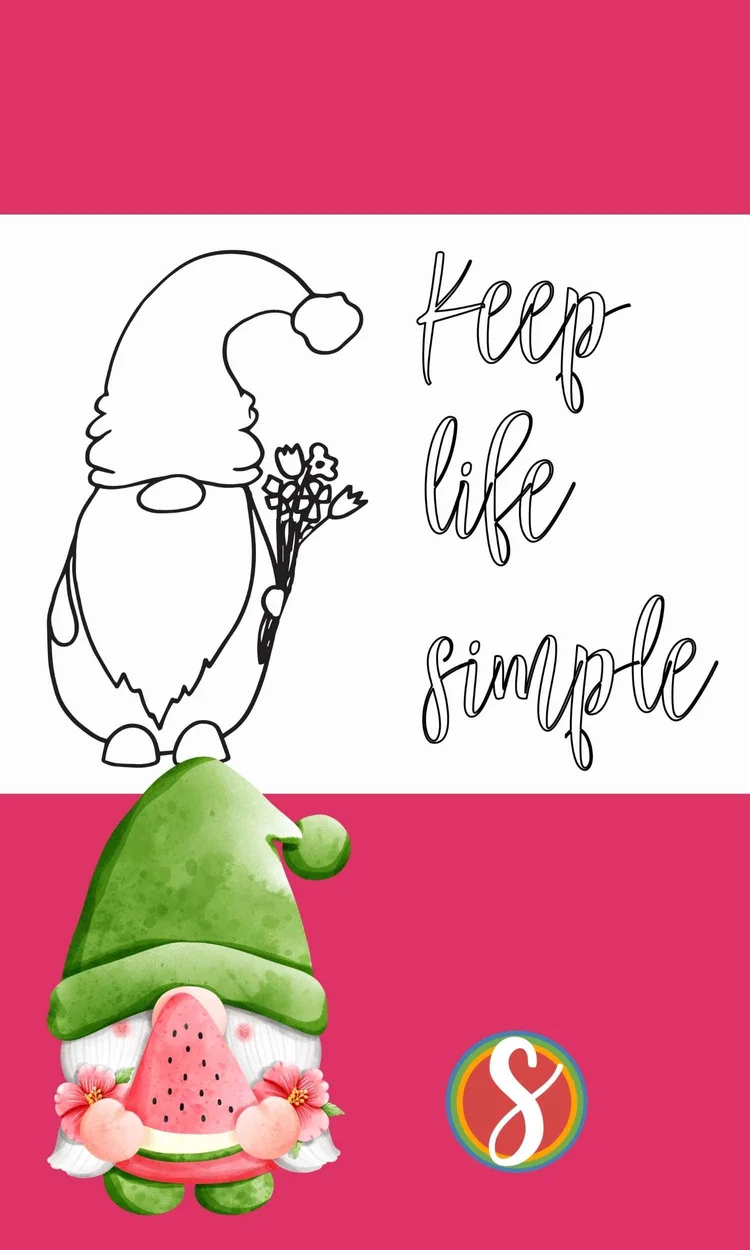 Free Gnome Coloring Pages — Stevie Doodles