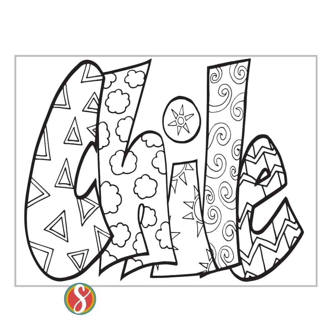 Free CHILE Coloring Page — Stevie Doodles