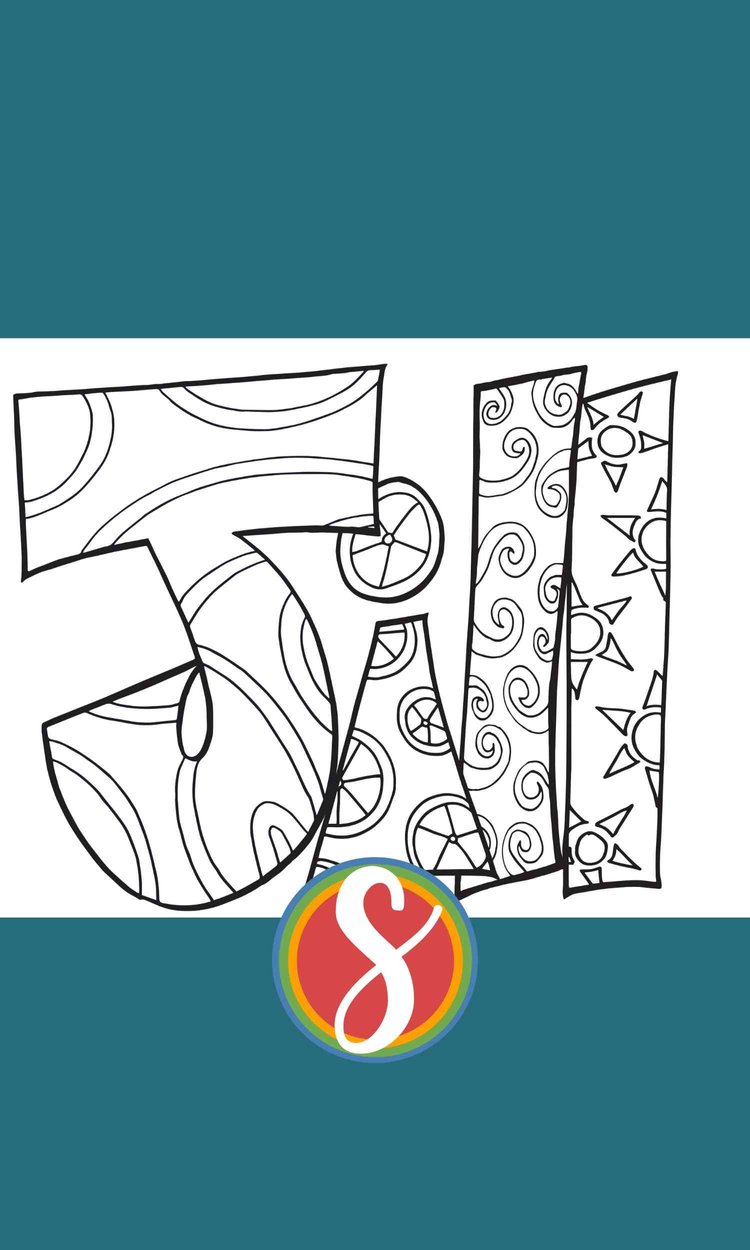 Free "JILL" Name Coloring Page — Stevie Doodles