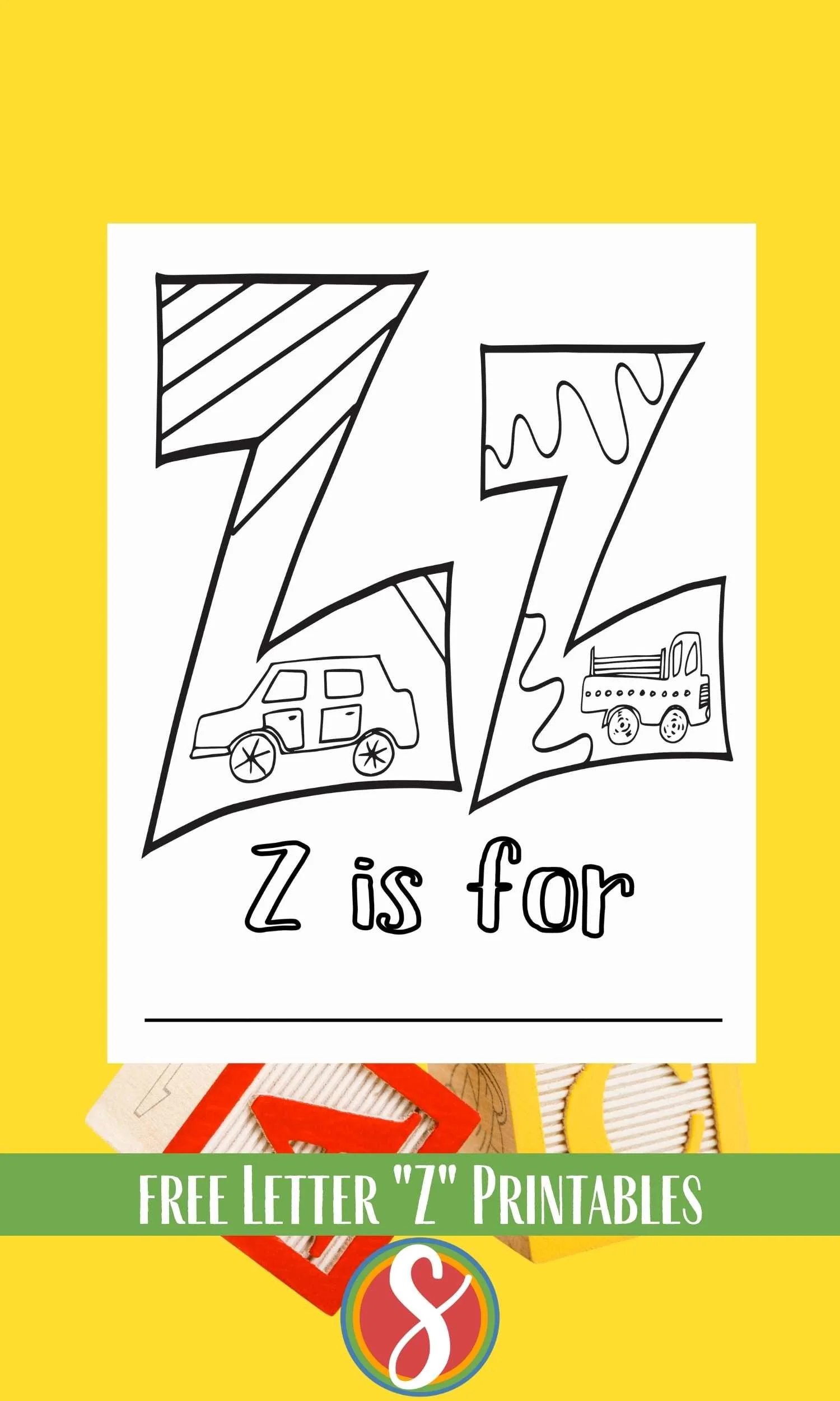 10 Fre "Z" Coloring Pages — Stevie Doodles