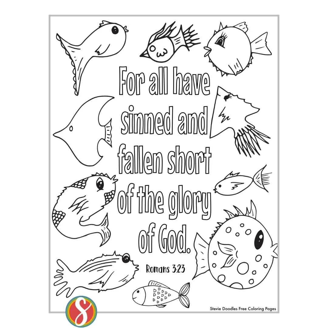 Free Romans Scripture Coloring Pages — Stevie Doodles
