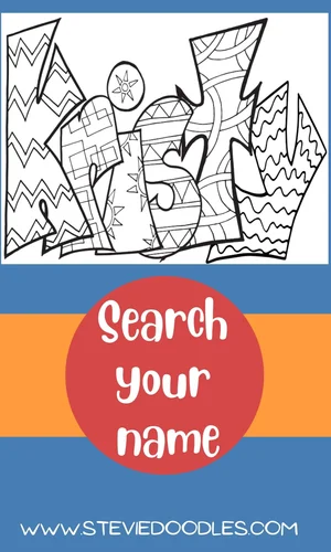KRISTY Free Name Coloring Page — Stevie Doodles