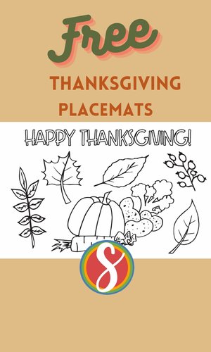 Free Thanksgiving Placemats Printable — Stevie Doodles