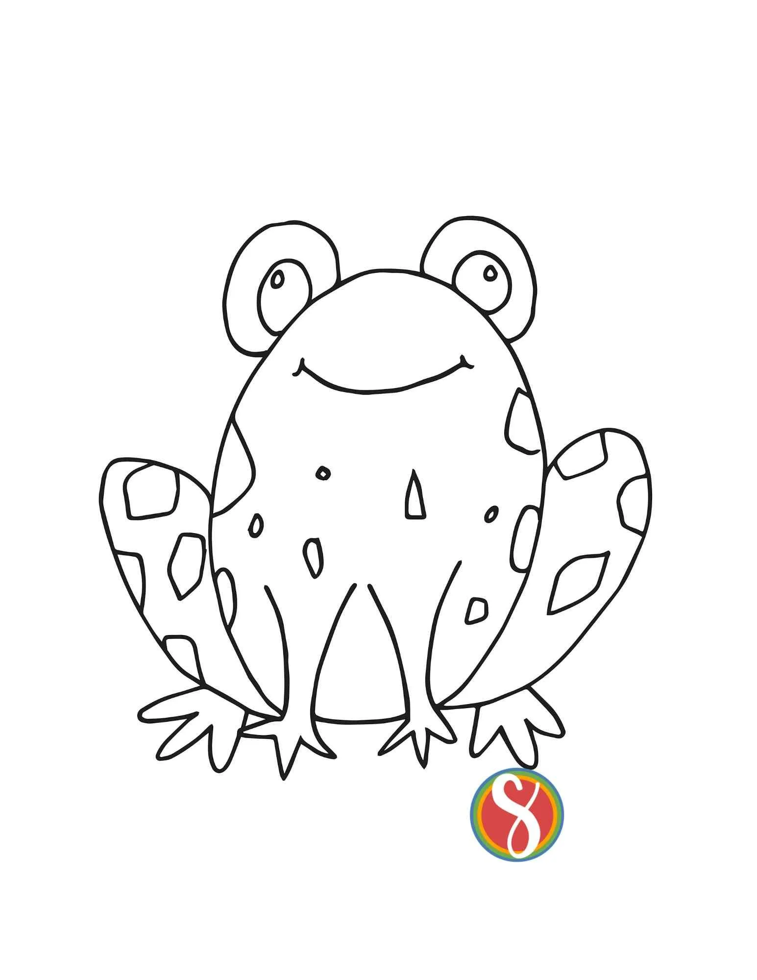 Free Frog Coloring Pages — Stevie Doodles