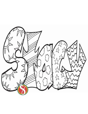 Free STACY Coloring Pages — Stevie Doodles