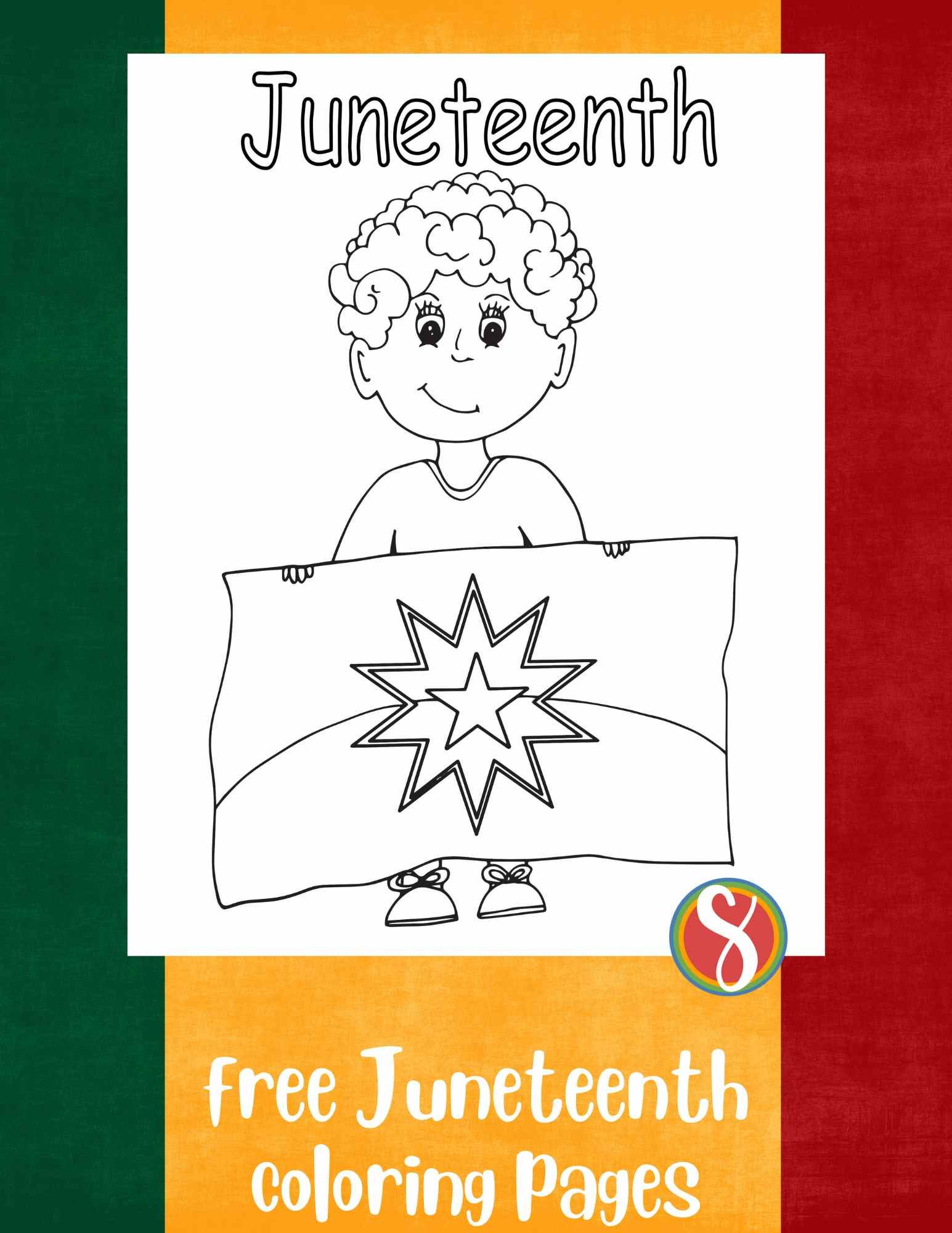 Free Juneteenth Coloring Pages — Stevie Doodles