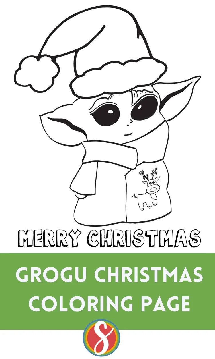 Grogo Christmas Coloring Pages — Stevie Doodles