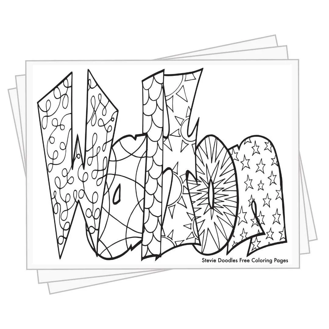 Free WALTON Coloring Page — Stevie Doodles