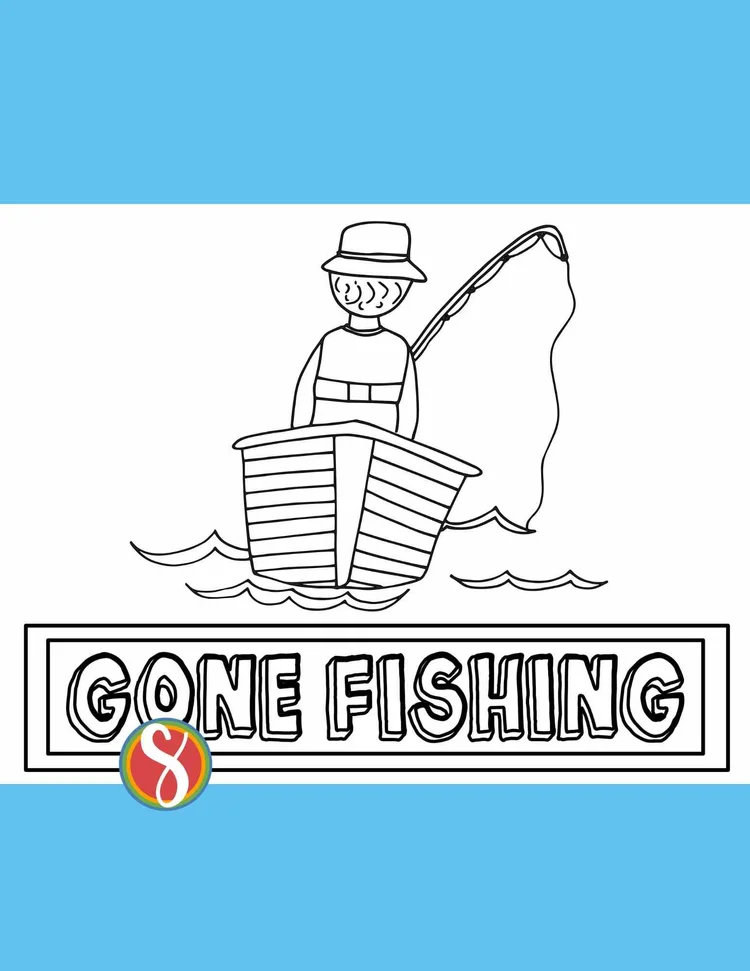 Free Fishing Coloring Pages — Stevie Doodles