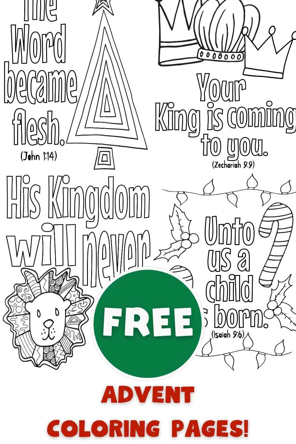 Free Advent Coloring Pages — Stevie Doodles