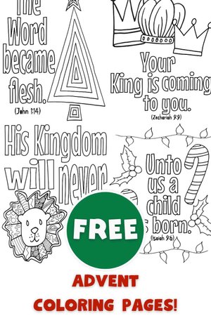 Free Advent Coloring Pages — Stevie Doodles
