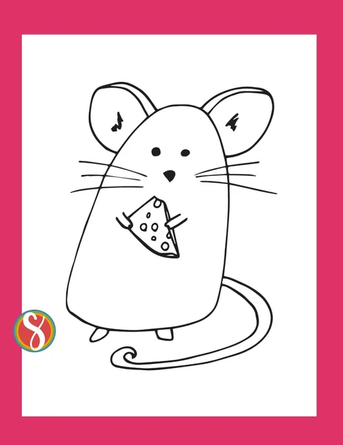 Free Cheese Coloring Pages — Stevie Doodles