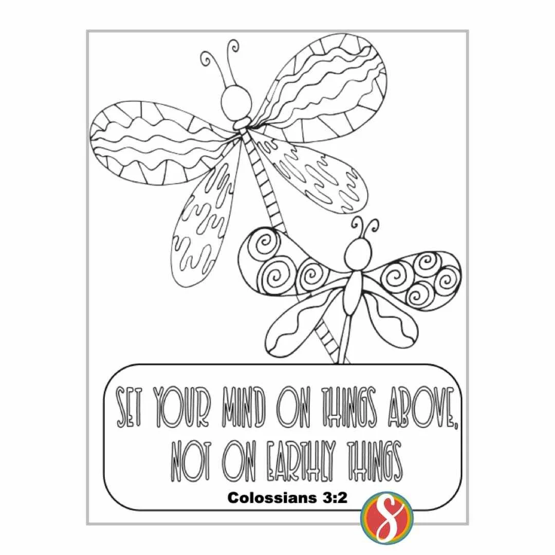 Free Colossians 3:16 Coloring Page — Stevie Doodles