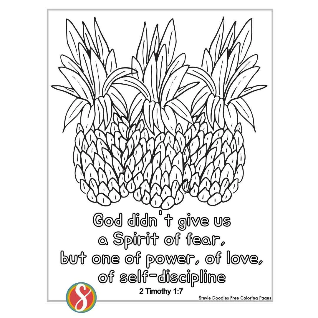 Free Anxiety Bible Verse Coloring Pages — Stevie Doodles