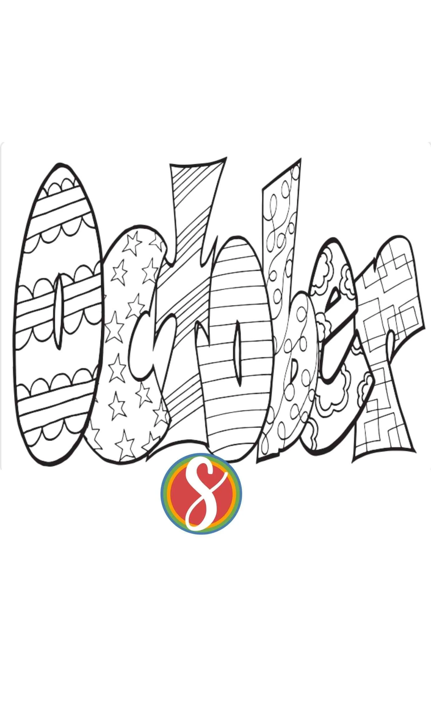 Free October Coloring Pages — Stevie Doodles