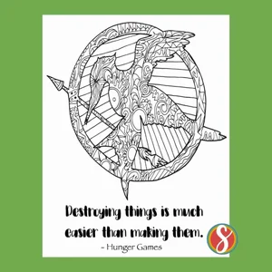 Free Hunger Games Coloring Pages — Stevie Doodles