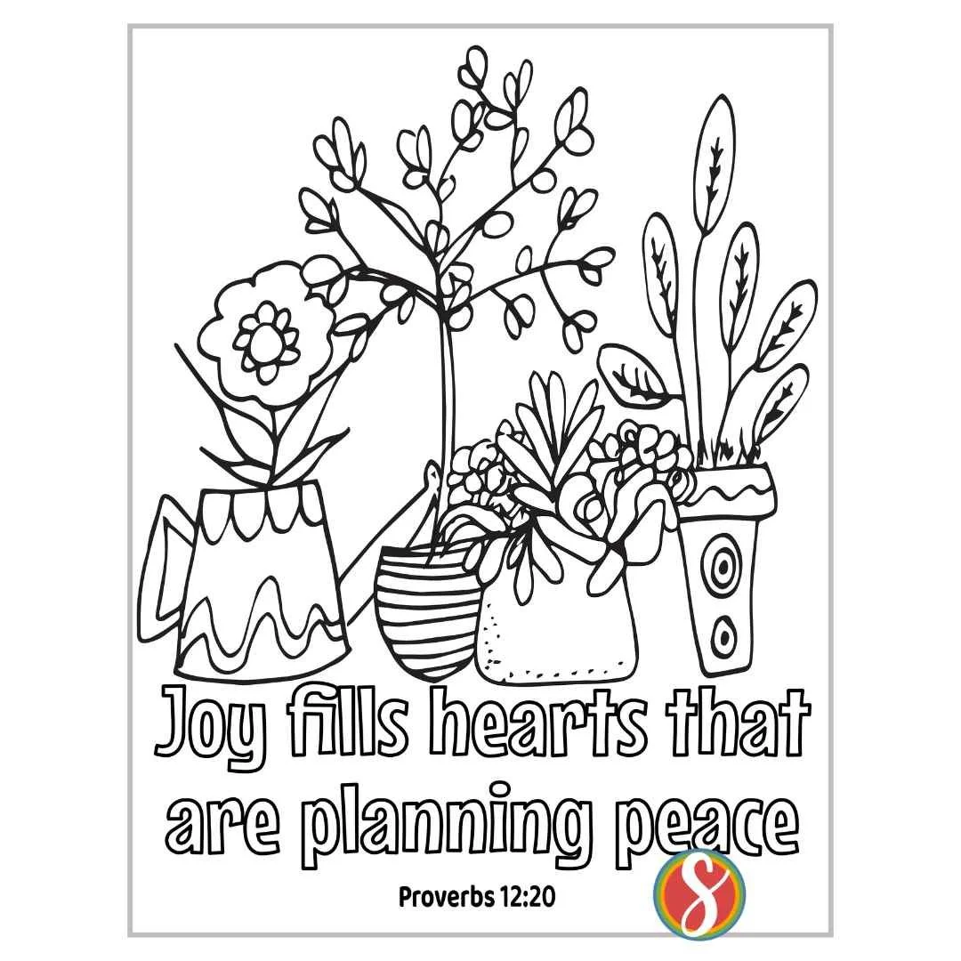 Peace Bible Verse Coloring Pages — Stevie Doodles