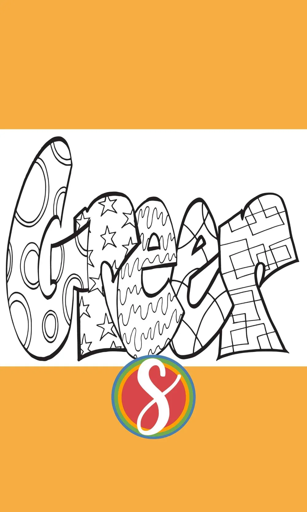Free "Greer" Coloring Page — Stevie Doodles