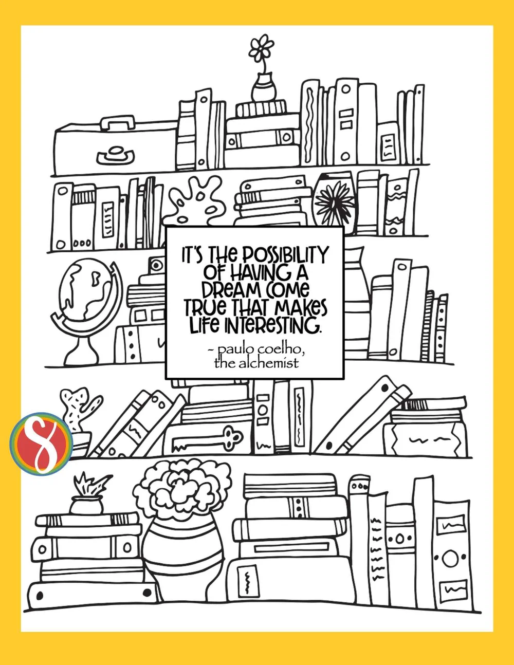 The Alchemist Quote Coloring Pages — Stevie Doodles