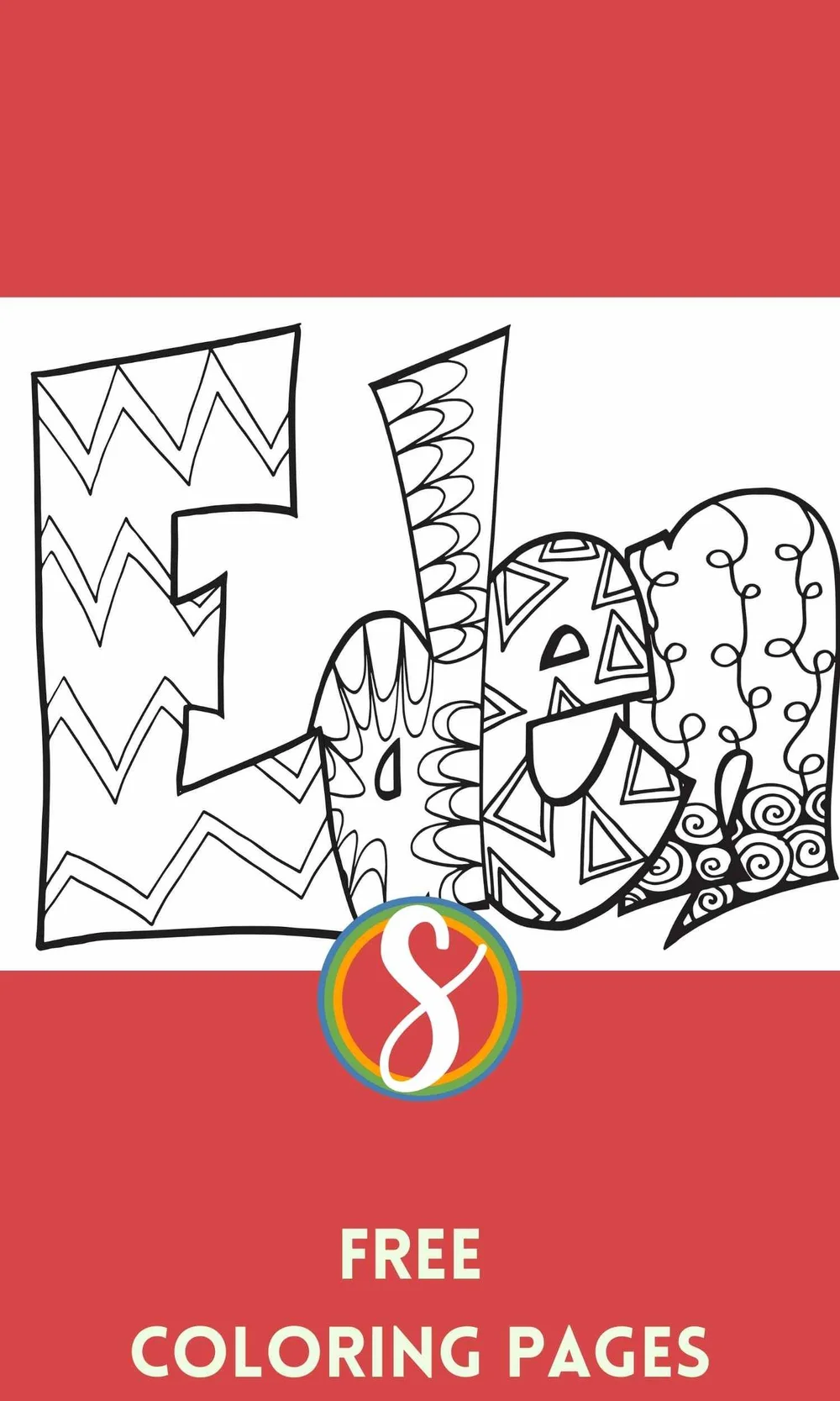 EDEN - free name coloring page from Stevie Doodles — Stevie Doodles